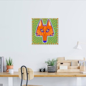 Colorful Fox Print | Fox Poster | Colorful Animals | Digital Art ...