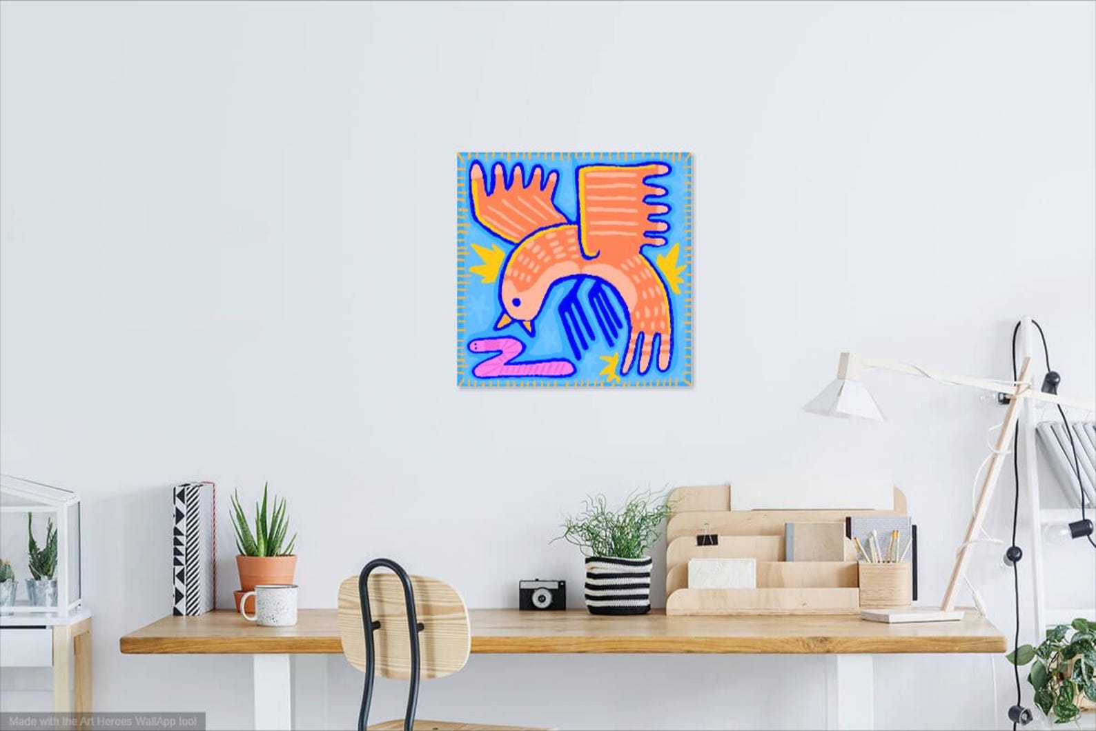 Colorful Bird Print | Bird Poster | Colorful Animals | Digital Art ...