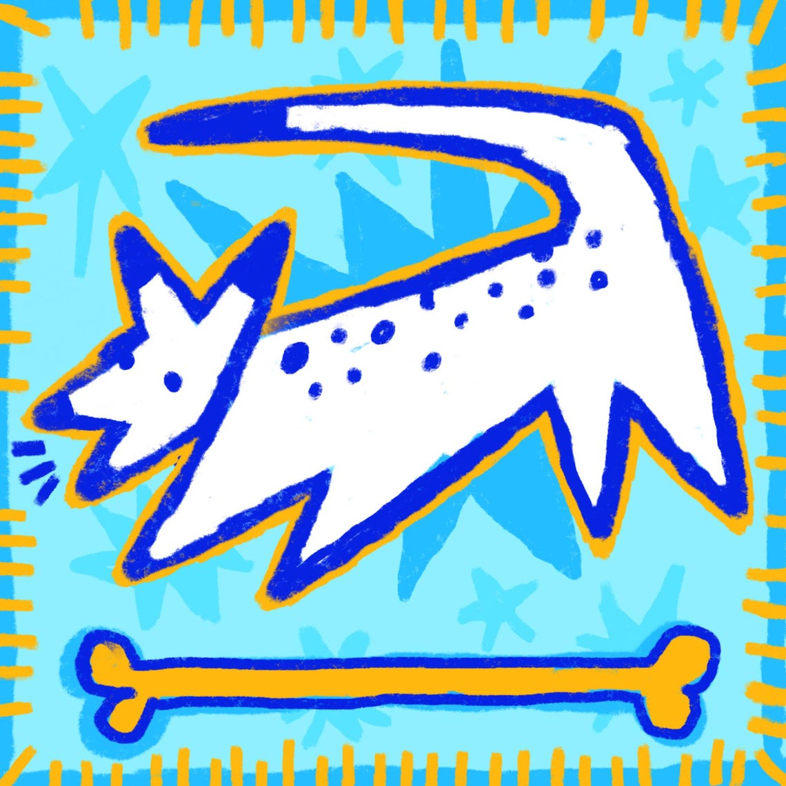 Colorful Dog Print | Dog Poster | Colorful Animals | Digital Art ...