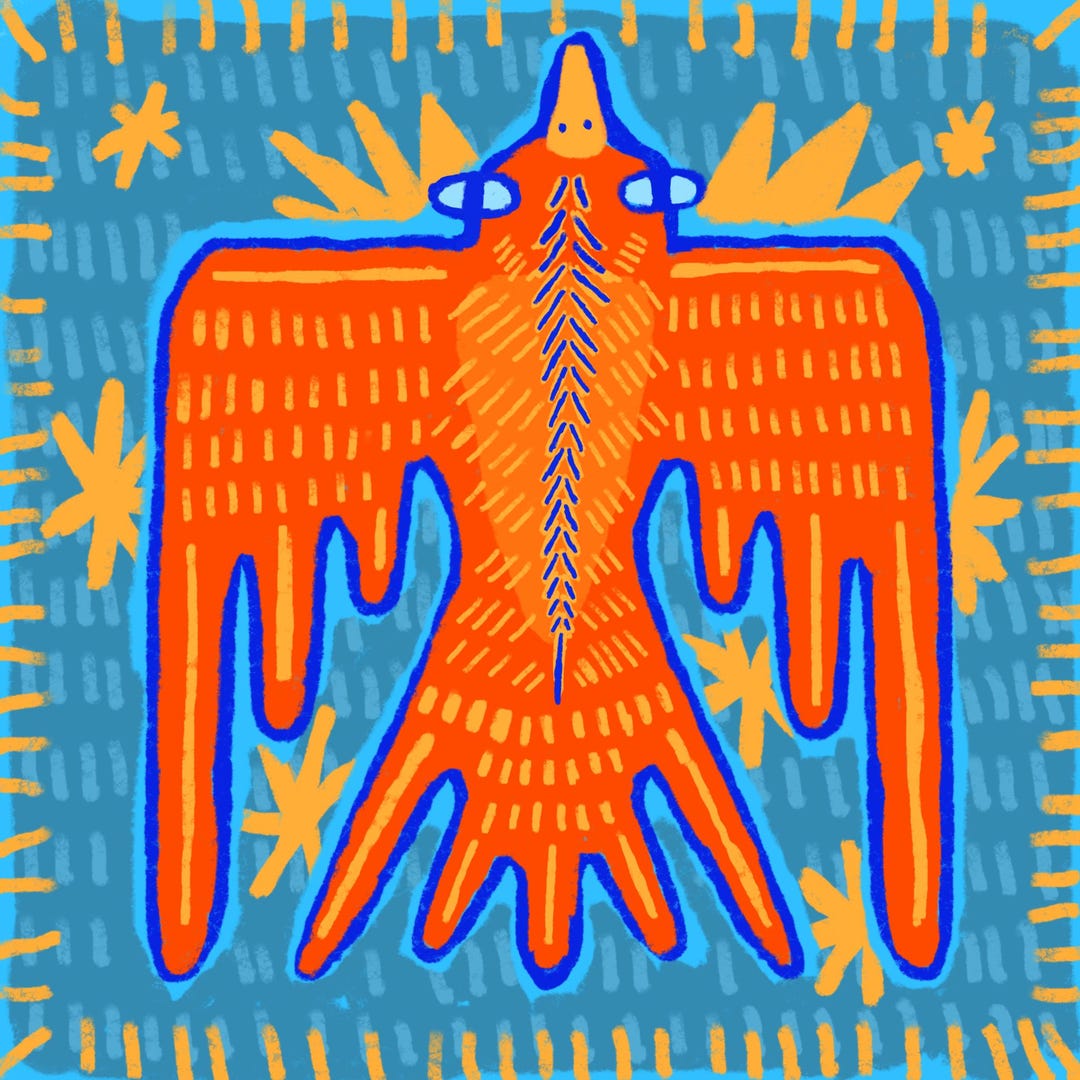 Colorful Bird Print | Bird Poster | Colorful Animals | Digital Art ...