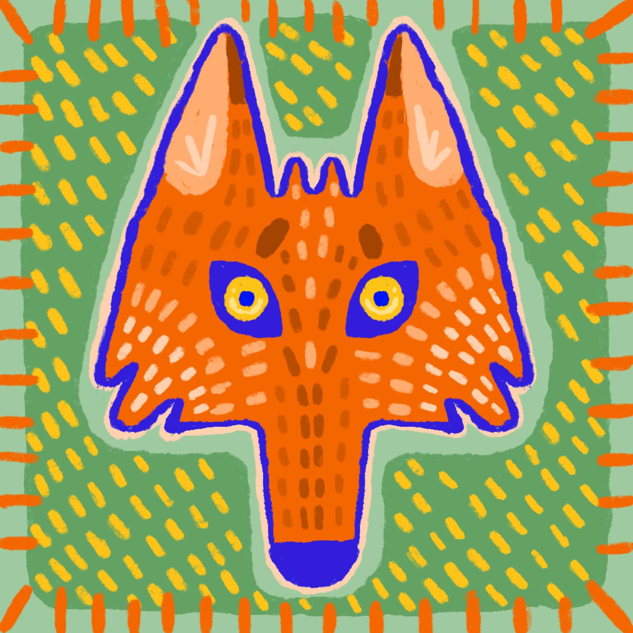 Colorful Fox Print | Fox Poster | Colorful Animals | Digital Art ...