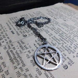 Hedgewitch. Pentagram Wiccan Star Symbol Protection Heathen Necklace # ...