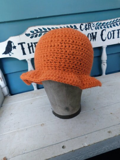 Carrot Spice Cake . Carrot Orange Victorian Bucket Hat. One Size Fits ...