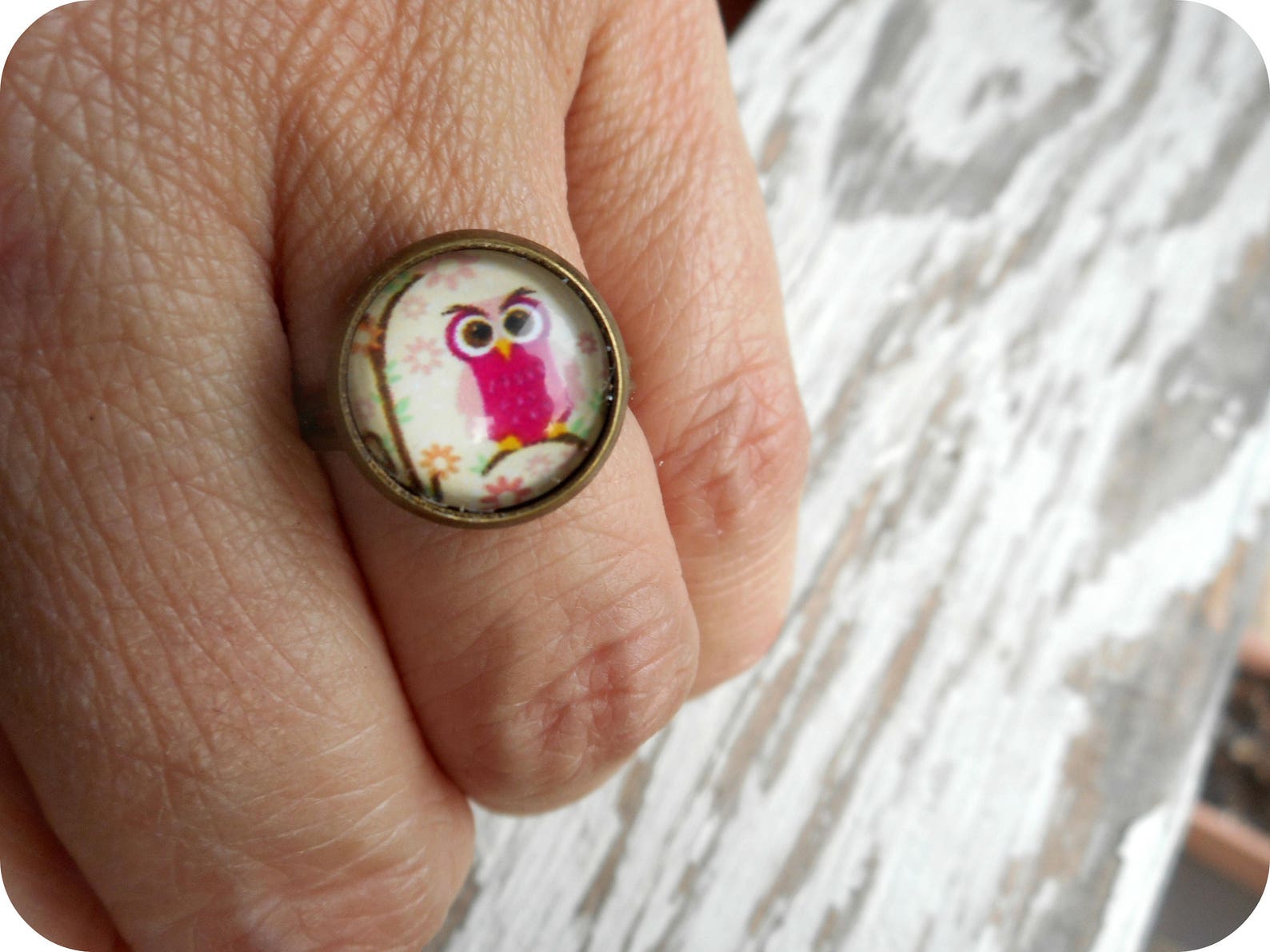 The Little Sassy Pink Ring. | Etsy