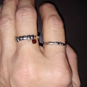 The Once Bitten Vampire Ring . Sterling Silver Vampire Teeth Fang Ring ...