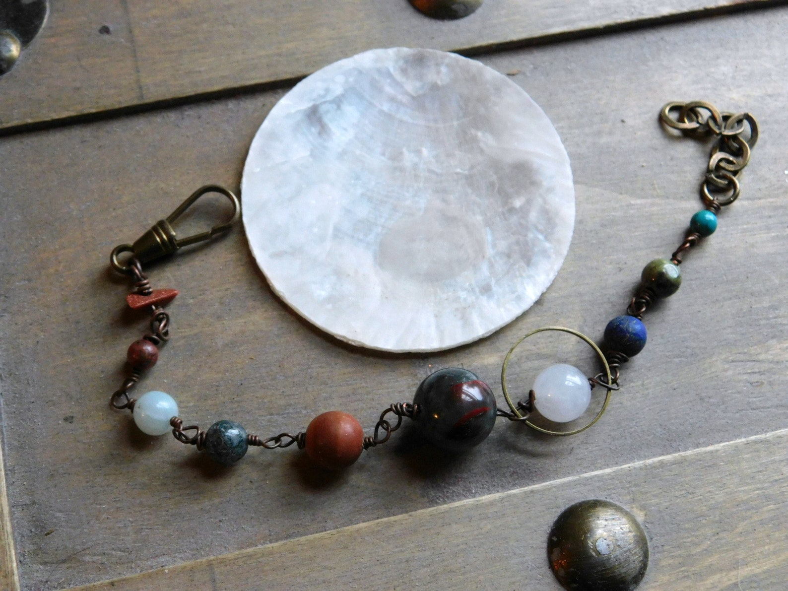 The Orrery Solar System Bracelet. Planetary Gemstone Diagram Mercury ...