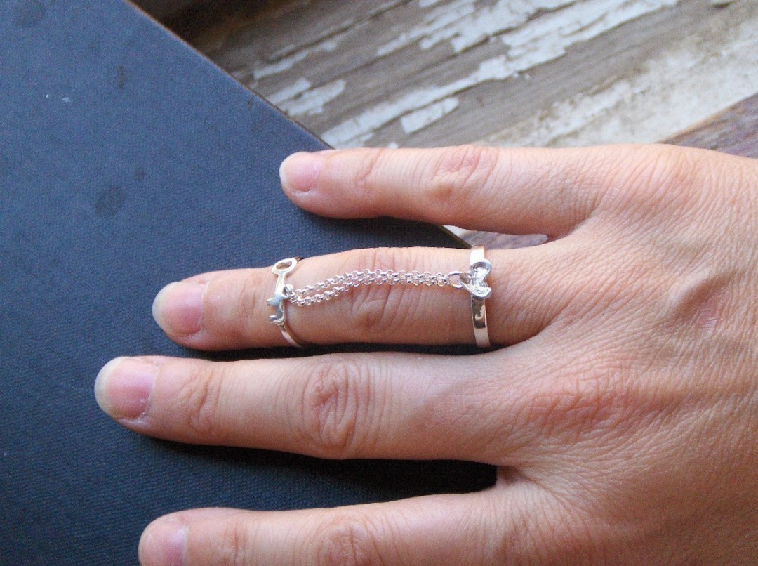 Skeleton Key Ring. Key to a Broken Heart or Key to My Heart - Cast ...