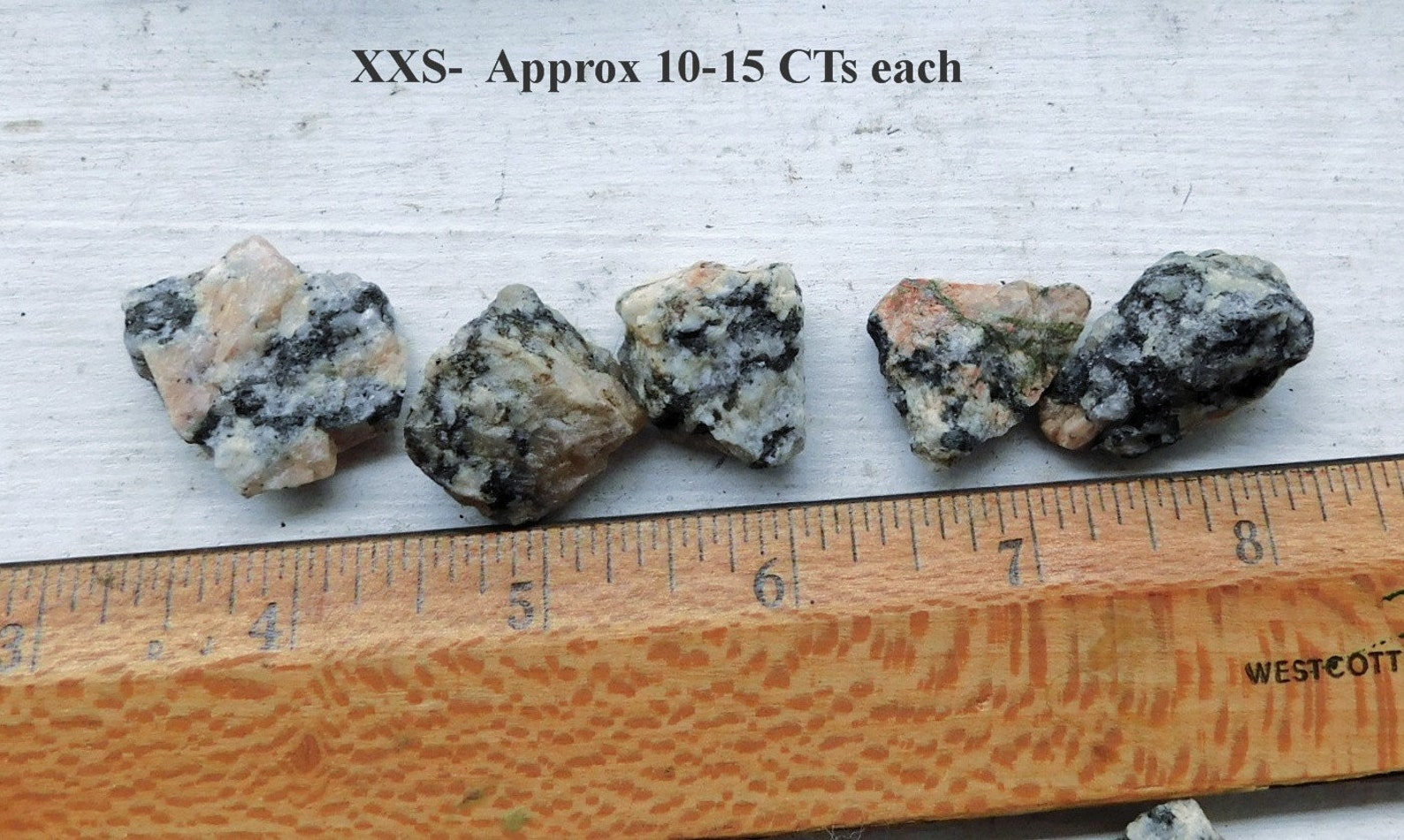 Ancient Gabbro Stones, With Rose Quartz. Rough Uncut Stones for ...