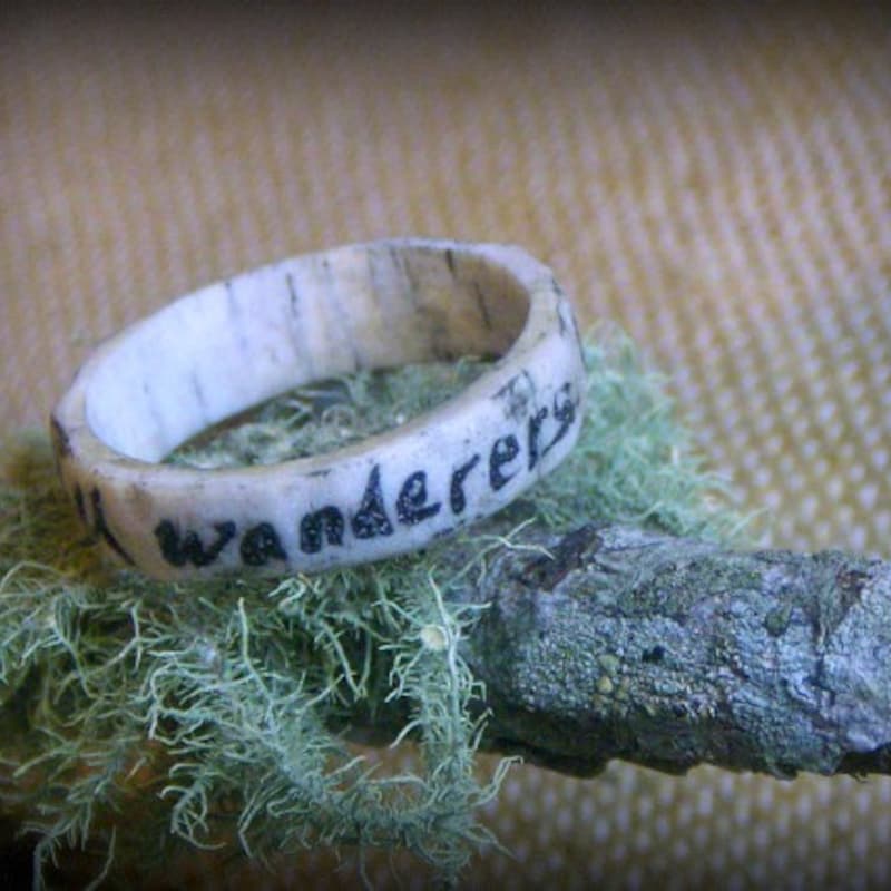 Elk Antler Ring - Etsy
