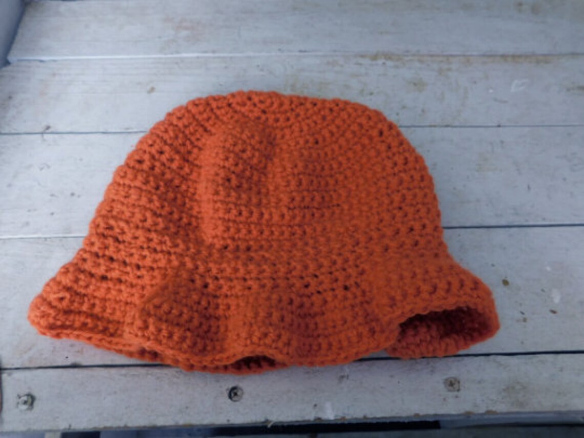 Carrot Spice Cake . Carrot Orange Victorian Bucket Hat. One Size Fits ...