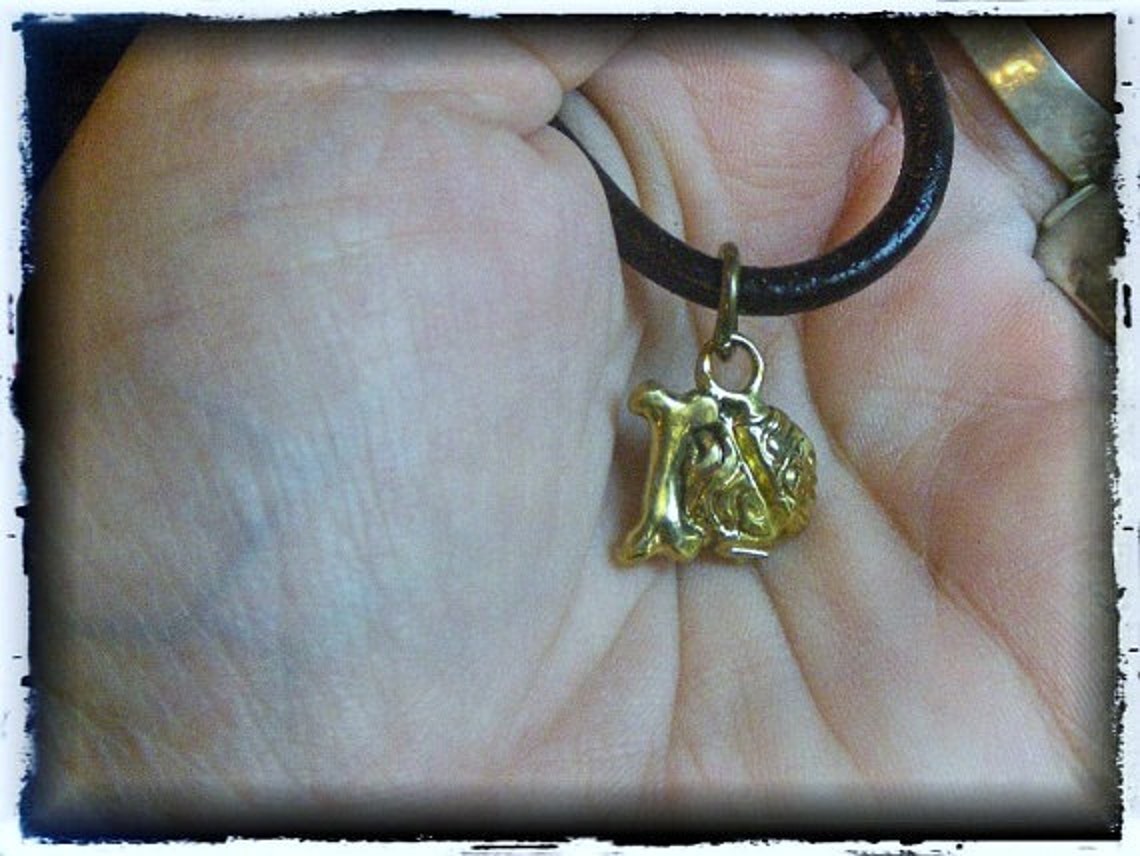 Bone Brain. Cast solid Golden Brass Bonebrain idiot stick | Etsy