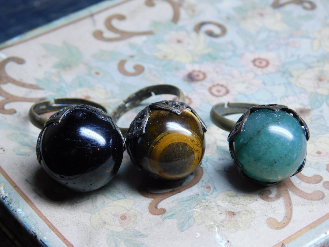 Incantation. Witch's Crystal Ball Spellcaster Rings. Choice of Black ...