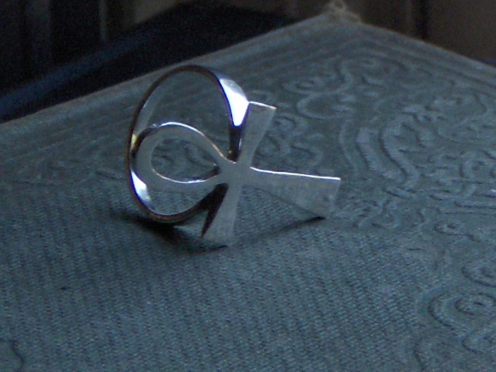 Huge Sterling Silver Ankh Cross Ring. Handmade to Your Size | Etsy