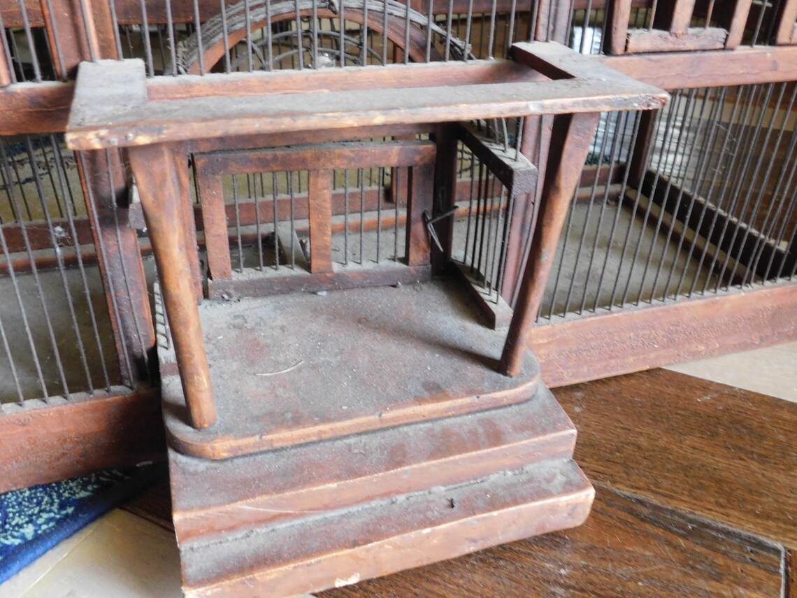 Antique Elegant Victorian Gothic Era Wooden Birdcage. French - Etsy