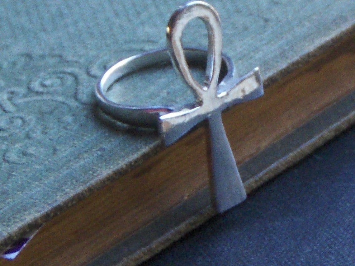 Huge Sterling Silver Ankh Cross Ring. Handmade to Your Size - Etsy