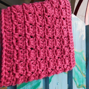 The Nectar Tourmaline Pink Handmade Crochet Boho Textured Chunky ...