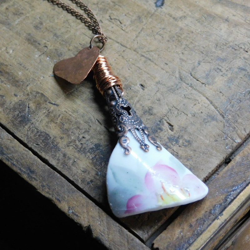 China Shard Necklace - Etsy