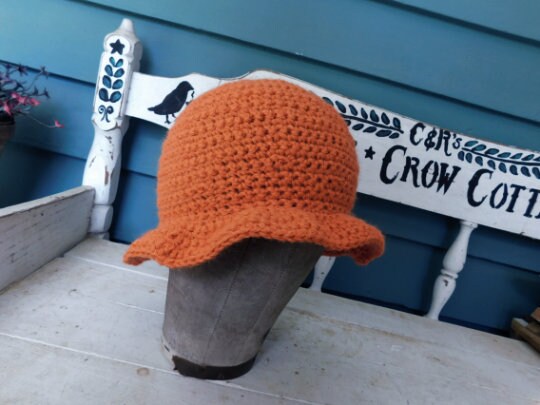 Carrot Spice Cake . Carrot Orange Victorian Bucket Hat. One Size Fits ...