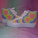 CUSTOM (ANY COLORS) Pastel Rainbow Heart Hi Top Shoes - Etsy