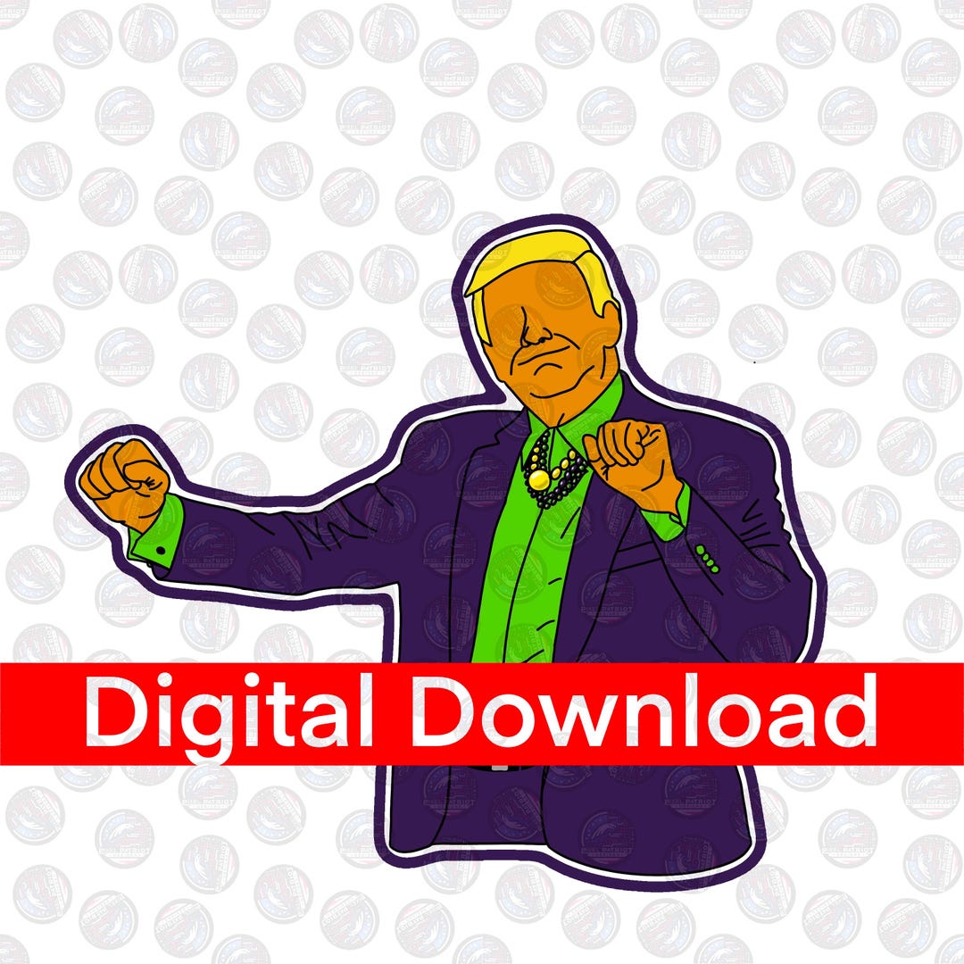 Donald Trump Dance, Mardi Gras, Beads, PNG - Etsy