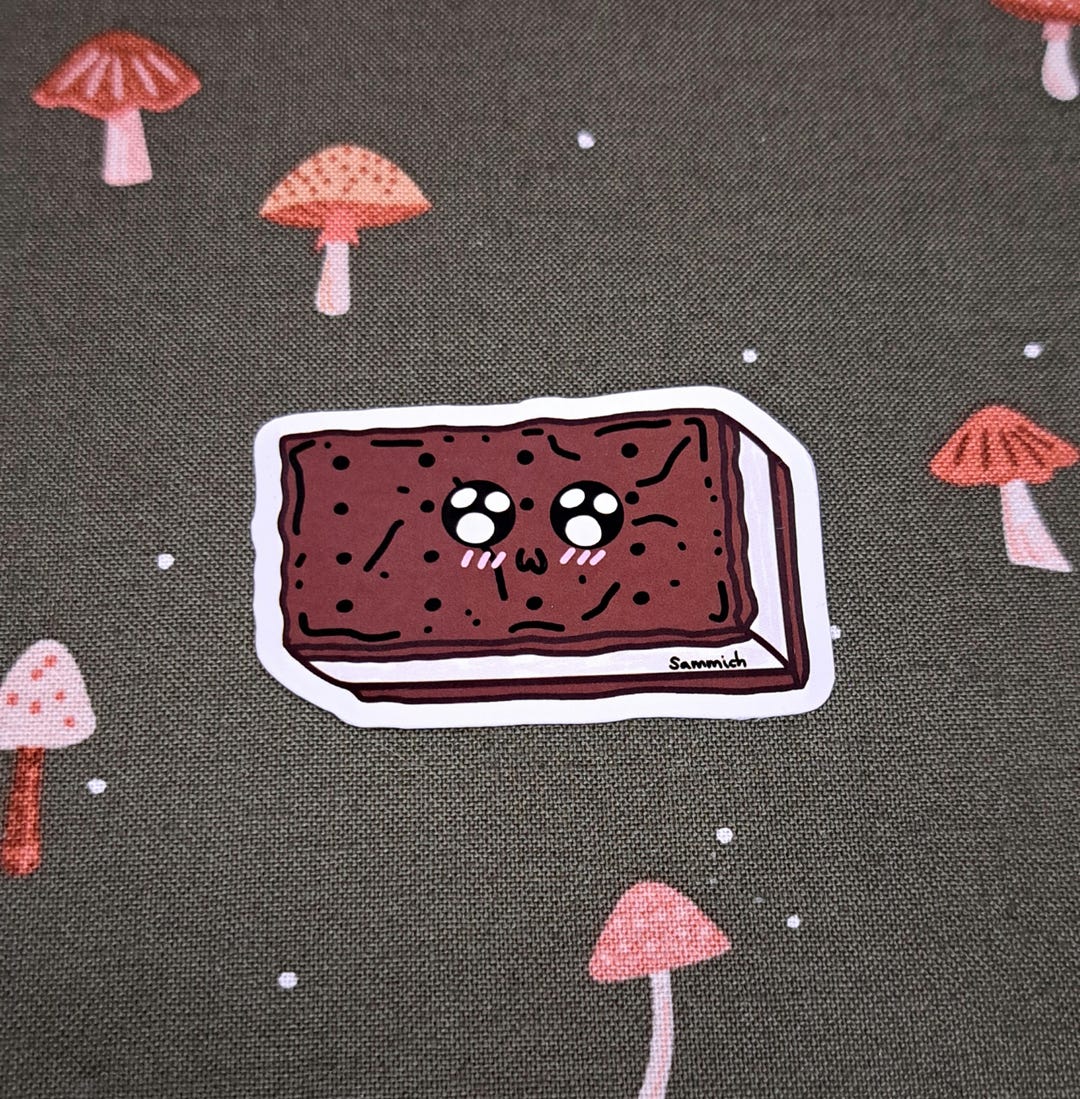 Cute Ice Cream Sandwich Sticker - Etsy