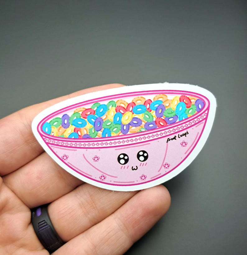 Cute Froot Loops Cereal Sticker - Etsy