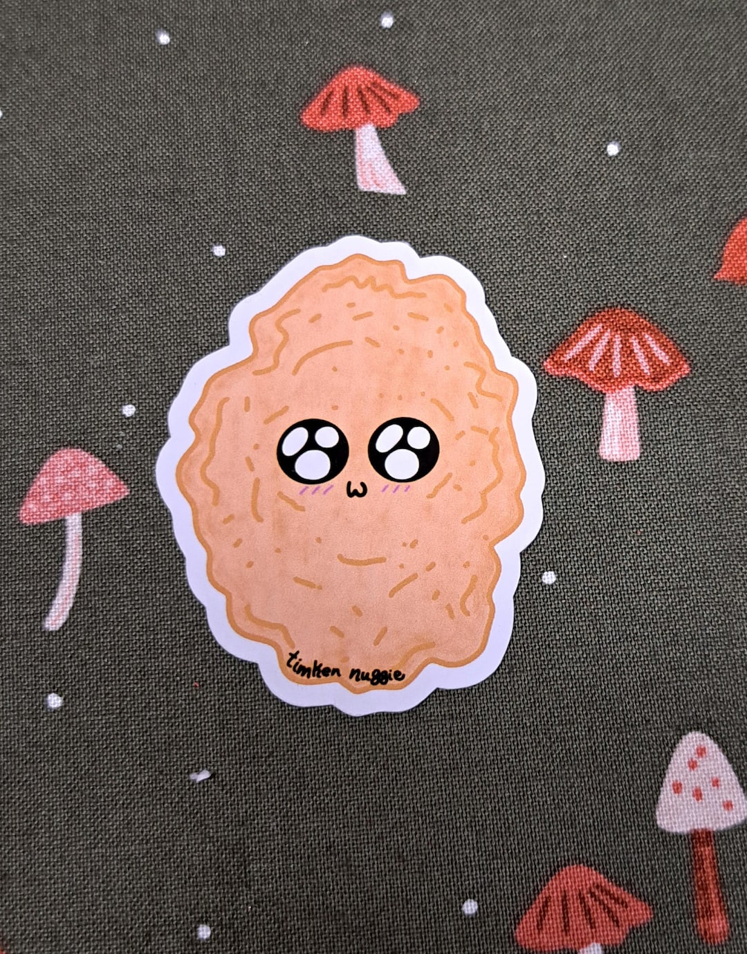 Cute Chicken Nugget Sticker - Etsy