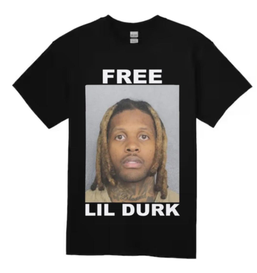 Free Lil Durk T-shirt - Etsy