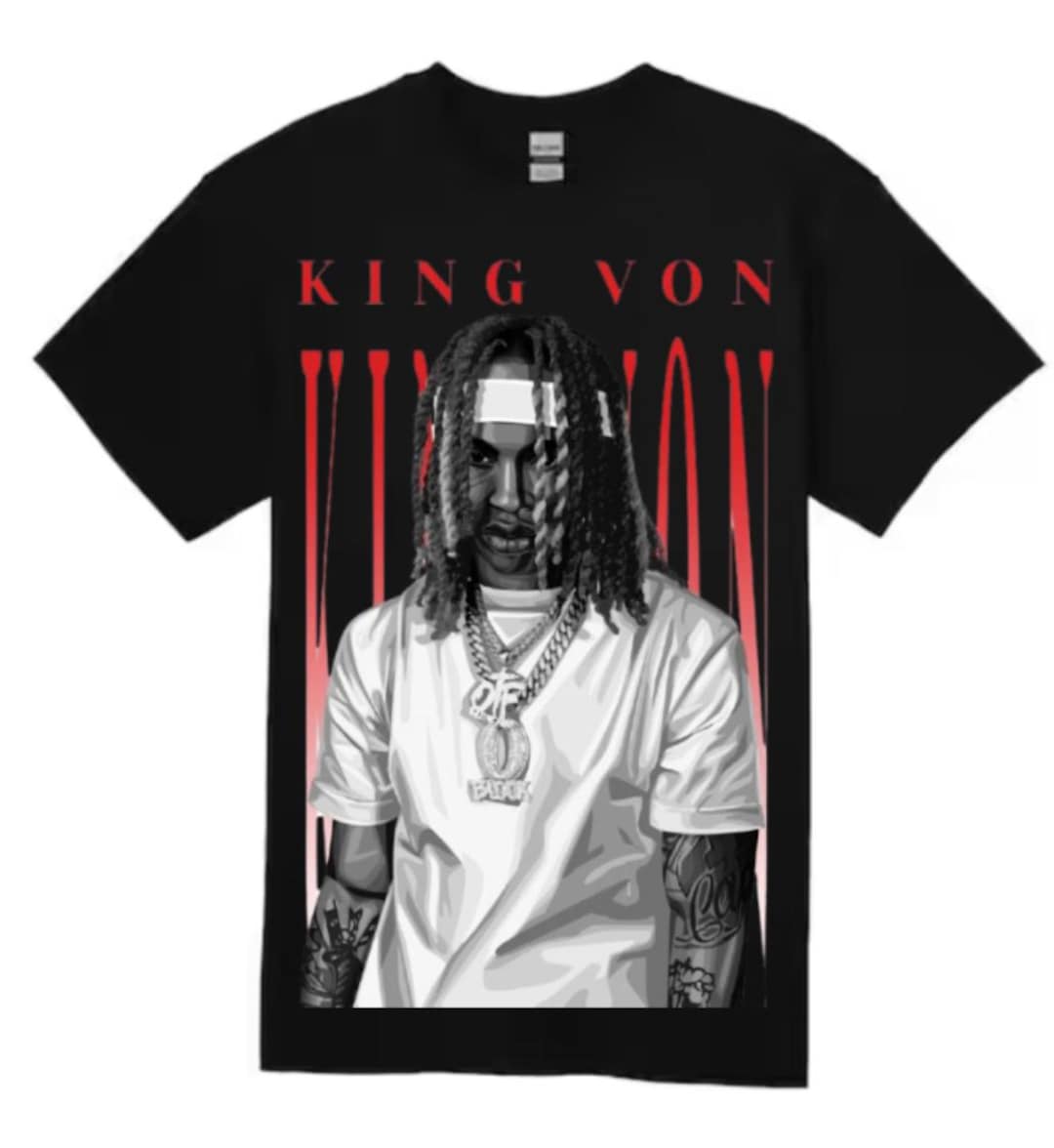 King Von T-shirt - Etsy