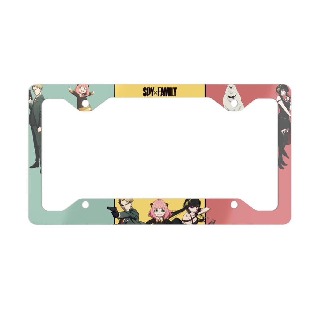 Anime Metal License Plate Frame, Anime Character License Plate Frame ...