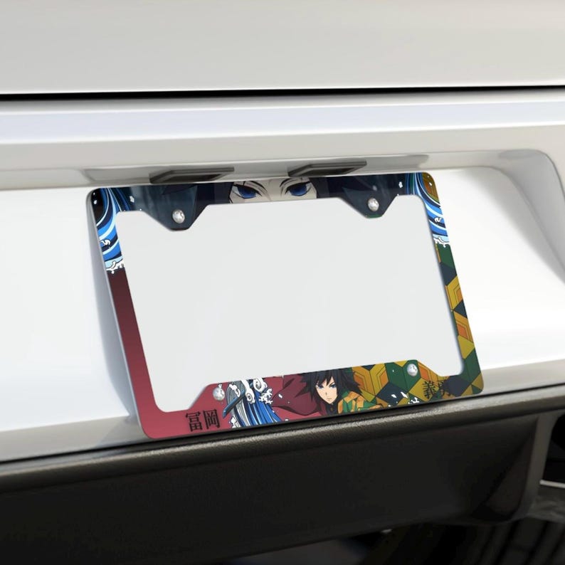 Tomioka Giyu License Plate Frame, High Quality Anime Character License ...