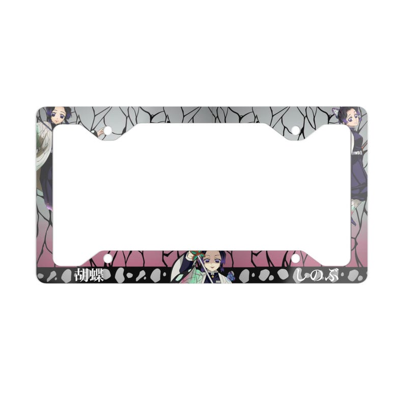 Kocho Shinobu License Plate Frame, Anime Character License Plate Frame ...