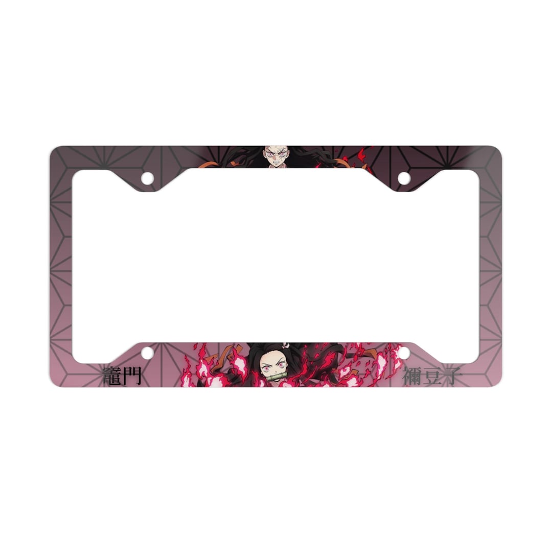 Kamado Nezuko License Plate Frame, Anime Character License Plate Frame ...