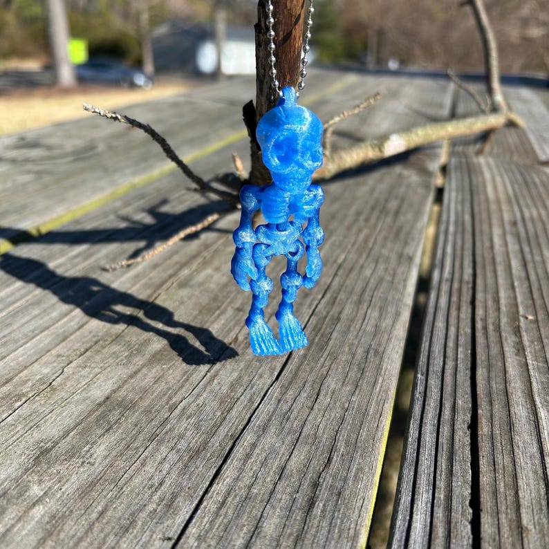 3D Printed Skeleton Keychain - Etsy