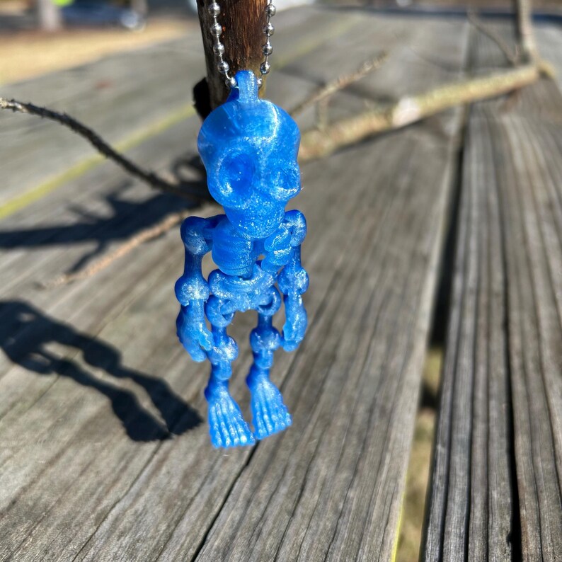 3D Printed Skeleton Keychain - Etsy