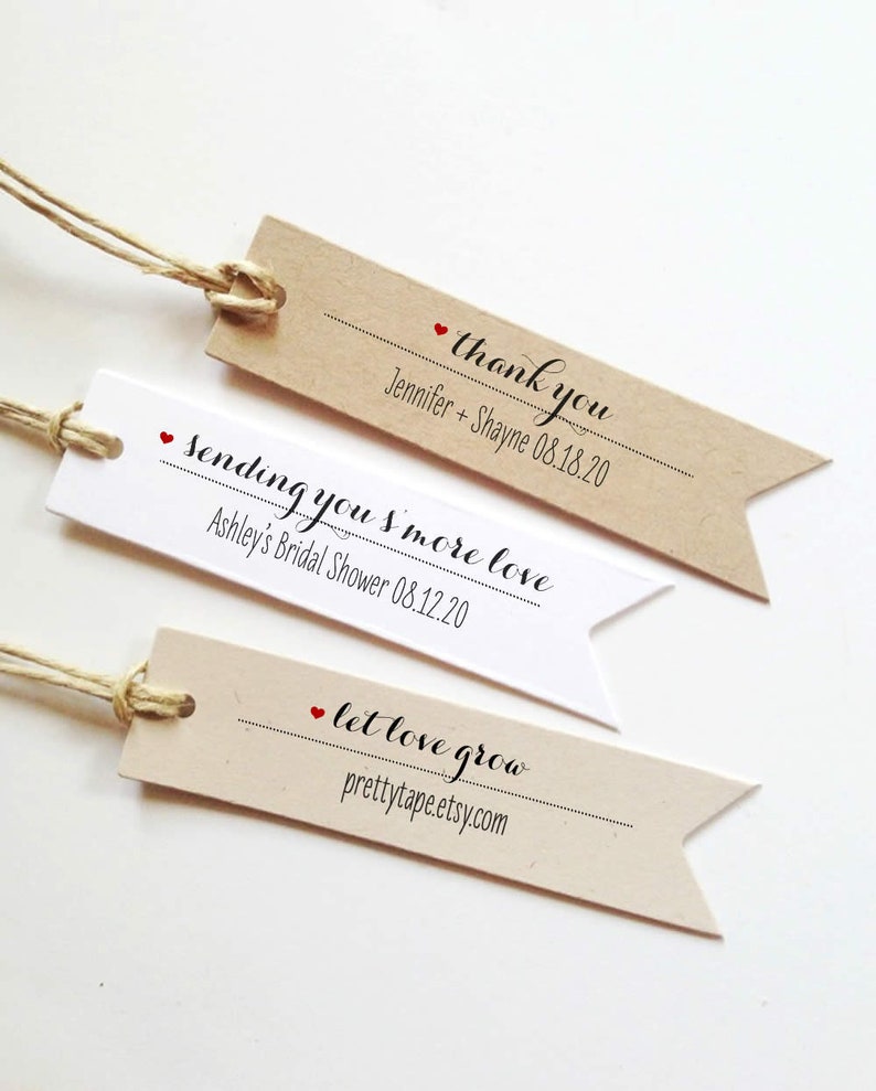 Wedding Favor Tags Wedding Thank You Tags Wedding Tags Custom - Etsy