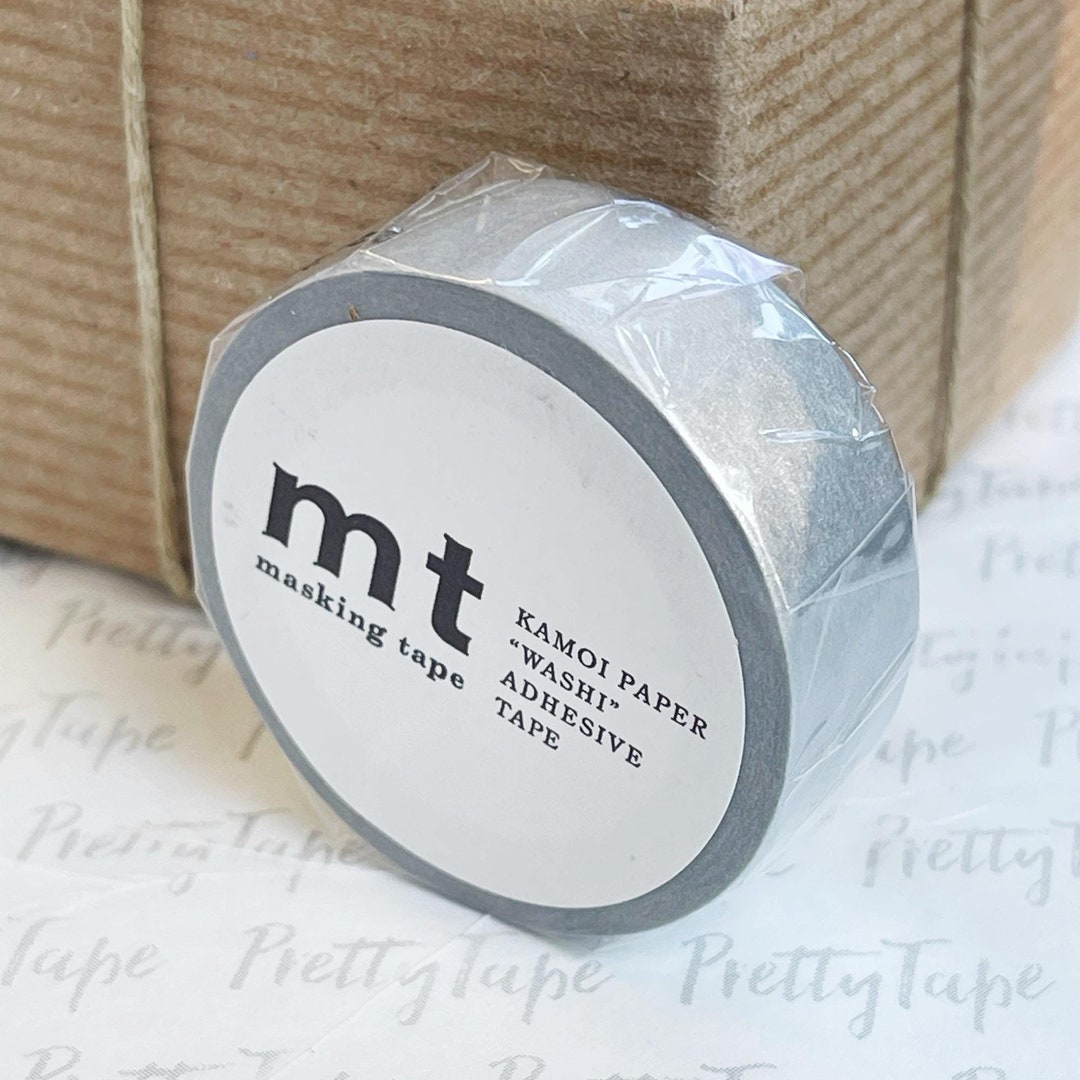 Silver Washi Tape Silver Solid SILVER Tape 15mmx7m Masking Tape Perfect ...