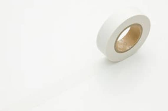 White Washi Tape Solid White Masking Tape Japanese CTWT12 | Etsy