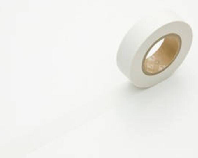 White Washi Tape Solid White Masking Tape Japanese 15mmx7m - Etsy