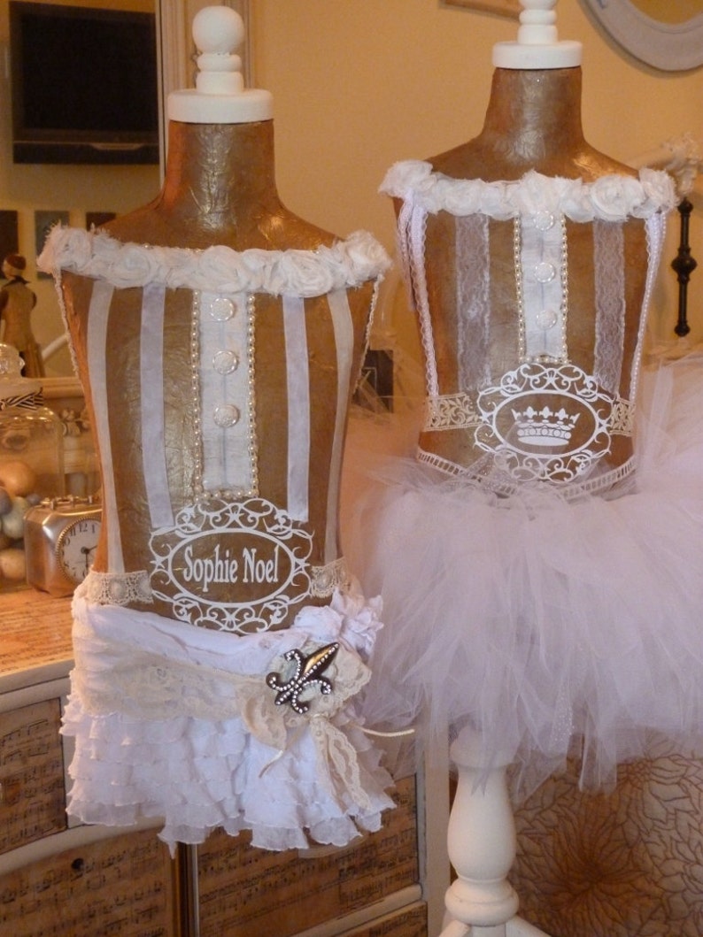 Vintage Girl's Mannequin Dress Form Princess Room Decorlace Custom ...
