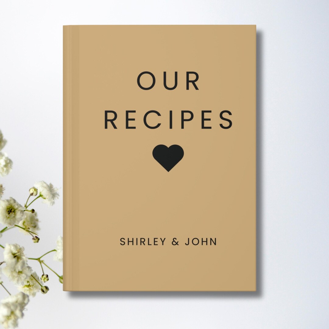Personalized Recipe Book Custom Cookbook Personalized Name Our Recipes ...