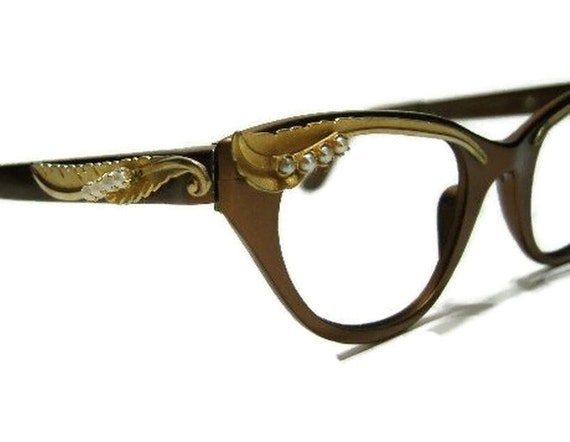 Vintage Tura 50s 60s Eyeglasses Eyewear Frame With Ac… - Gem