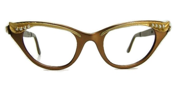 Vintage Tura 50s 60s Eyeglasses Eyewear Frame With Ac… - Gem