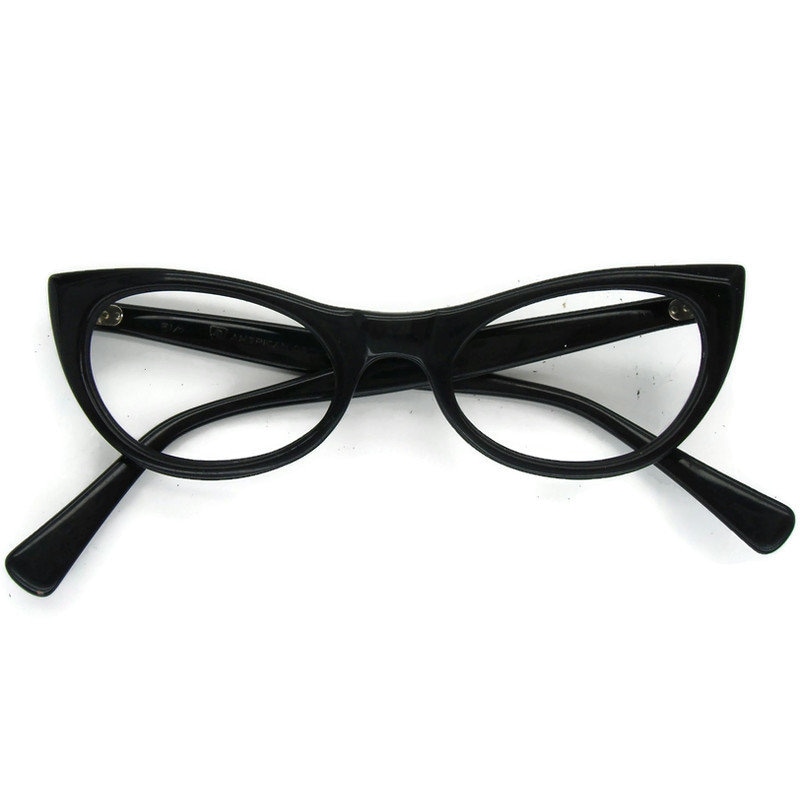 Vintage 50s Women's Pointy Cateye Eyeglasses Eyewear Frame Shelf #402 ...
