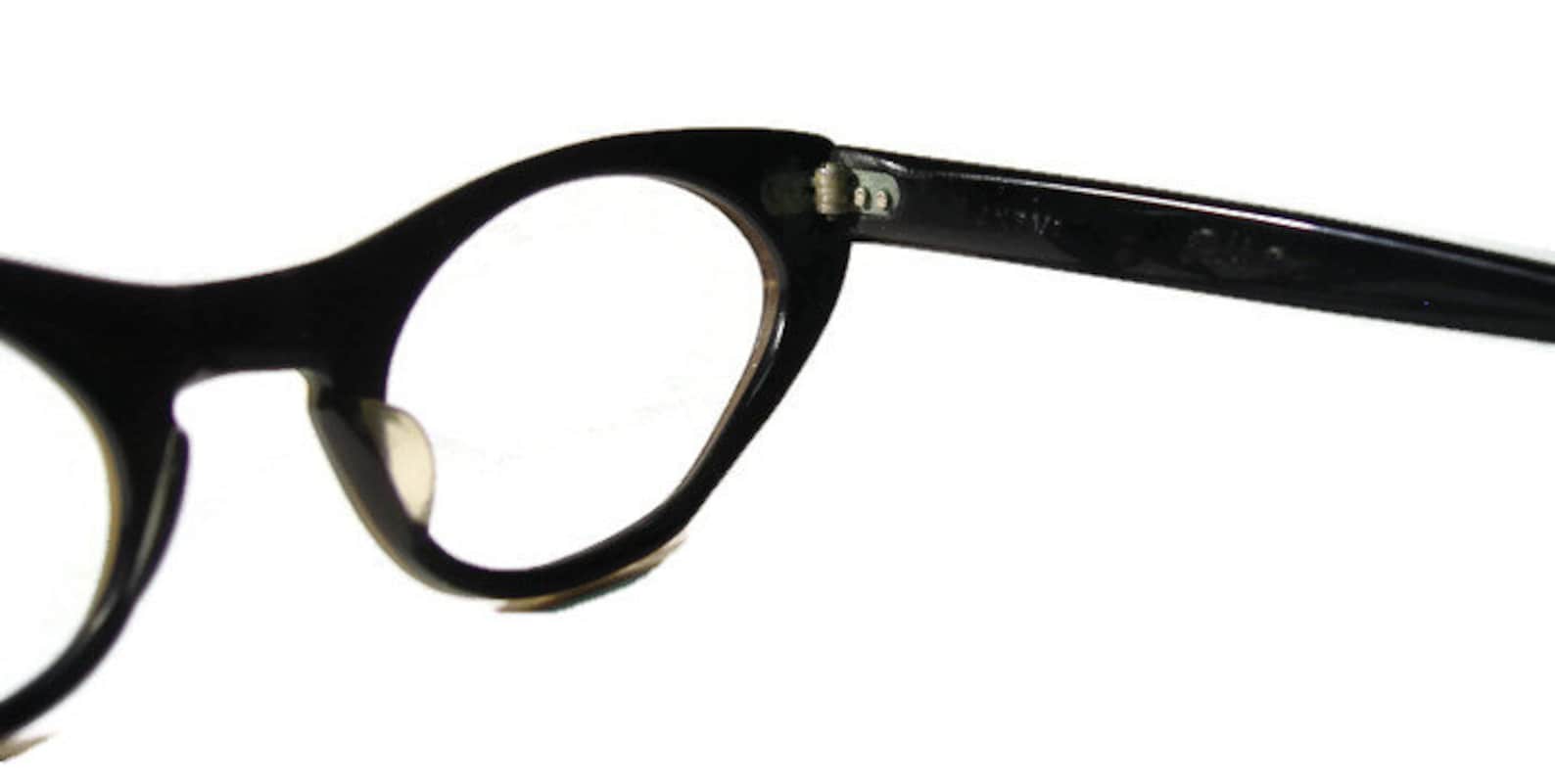 Vintage 60s Eyeglasses Eyewear With Rhinestones Frame Shelf #187 - Etsy