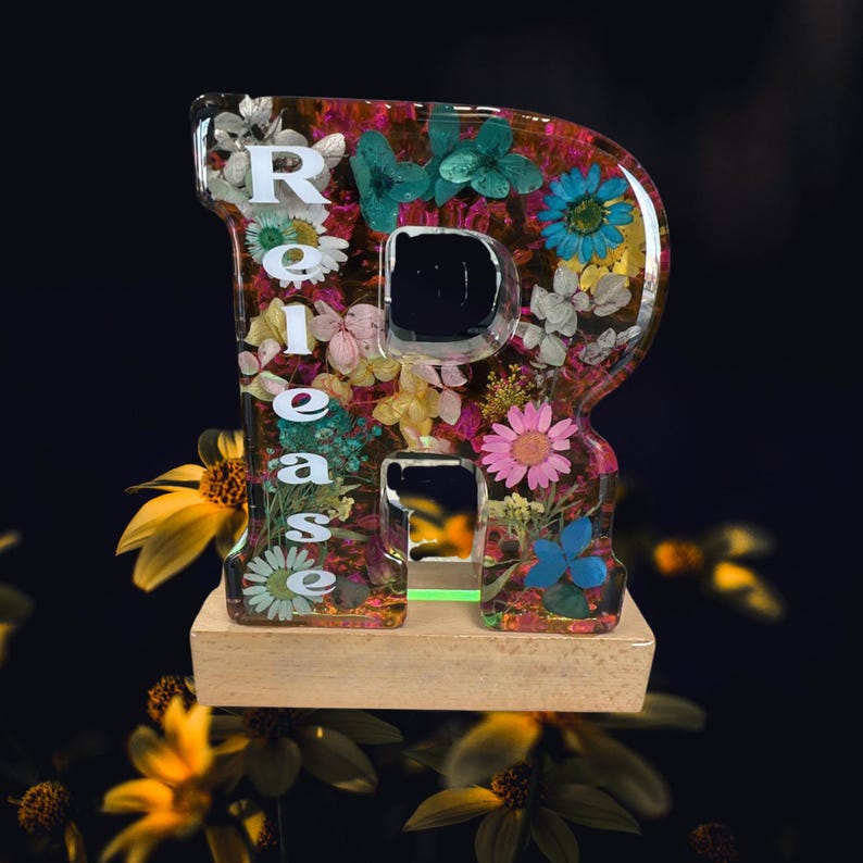 Large Resin Letters A-Z Names With Light - Etsy