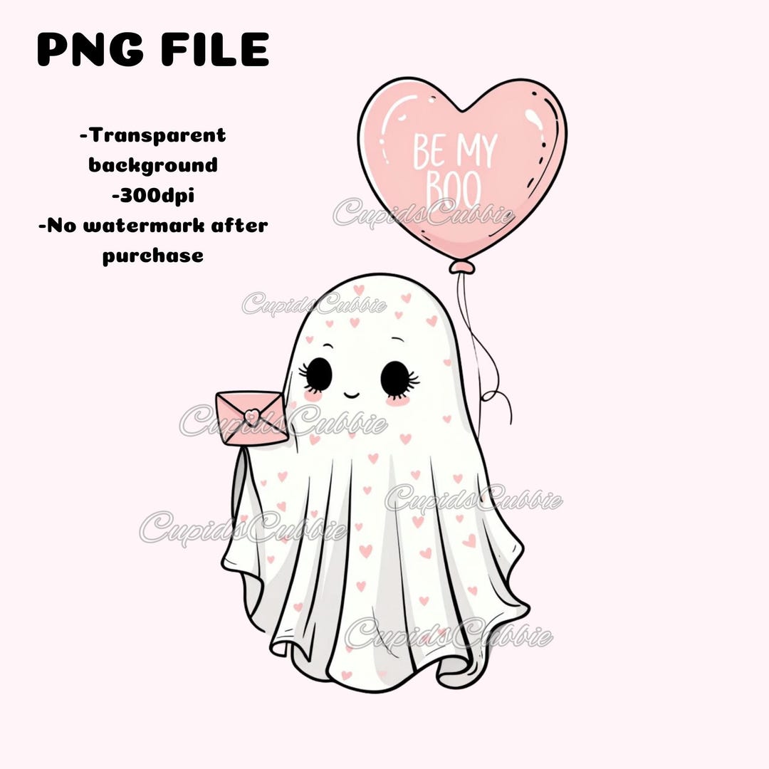 Be My Boo Valentine Png, Ghost Png, Be My Boo Ghost Png, Cute Ghost Png ...