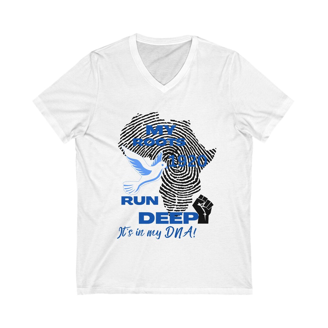 My Roots Run Deep V-neck Tee, Empowering African Heritage Shirt, Black ...