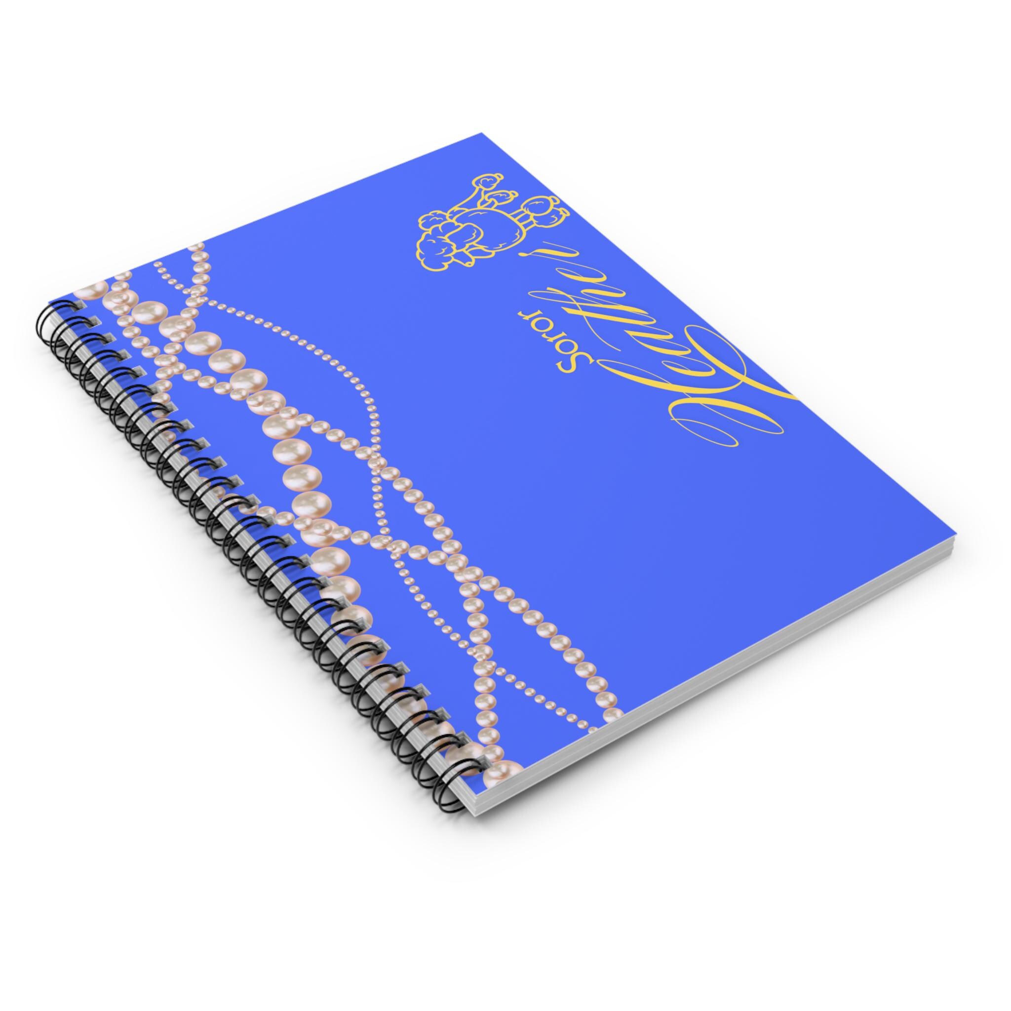 Custom Journal - Royal Blue and Gold, Personalized Notebook, Sorority ...