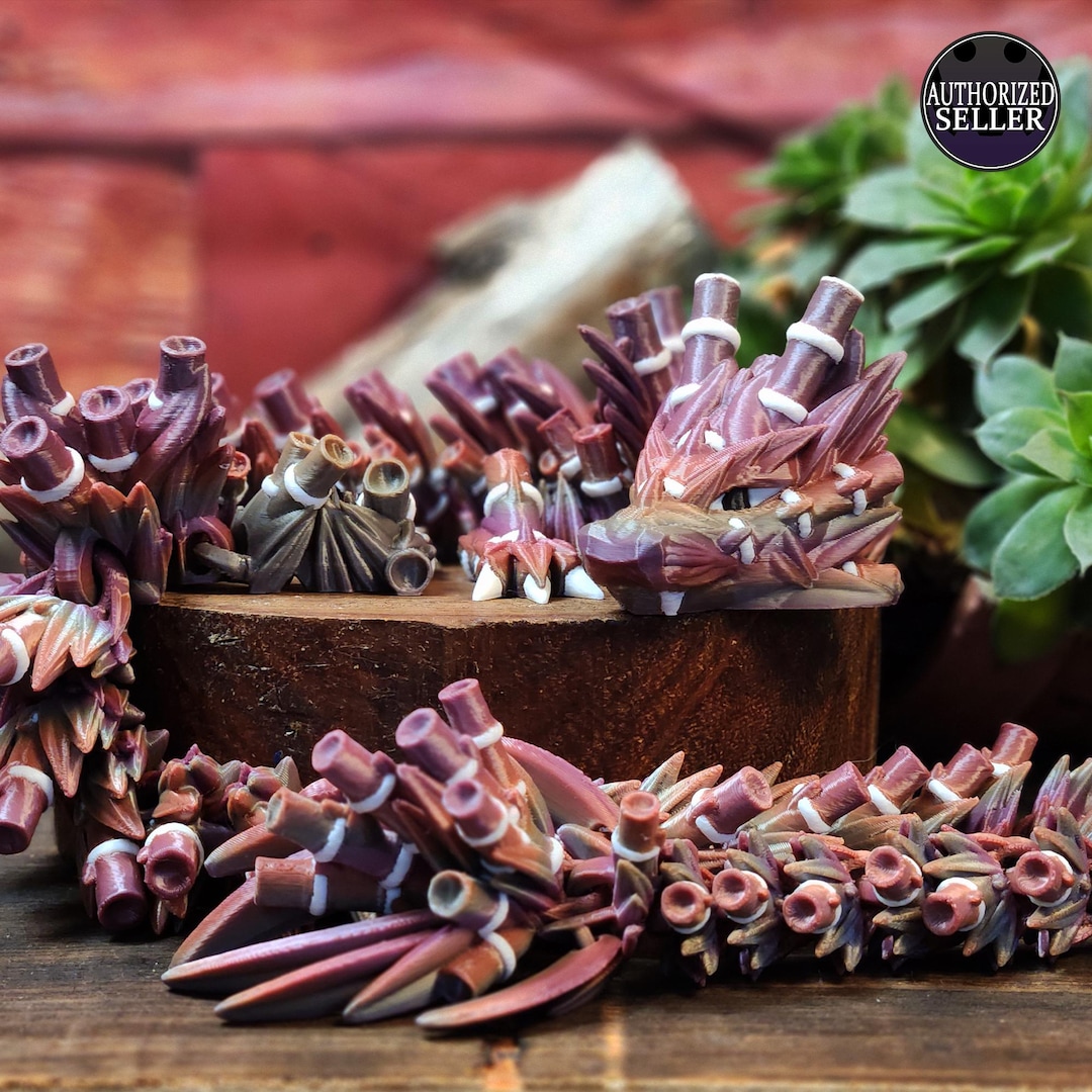 Bamboo Dragon | 3D Printed Articulated Fidget Toy - Etsy